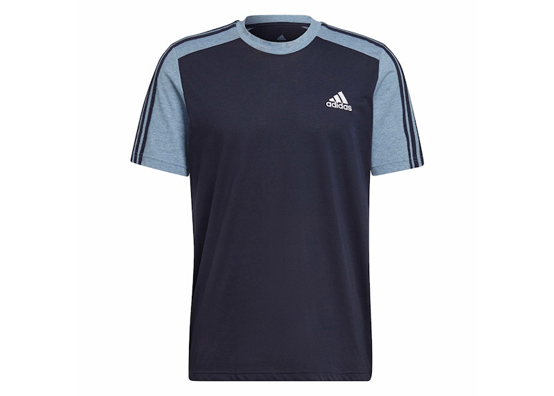 adidas Essentials Melange Tee Legend Ink/Legend Ink Metallic 남성 - SS24 - KR