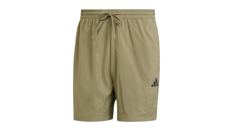 adidas Essentials Small Logo Chelsea Shorts Olive Strata/Black Men's ...