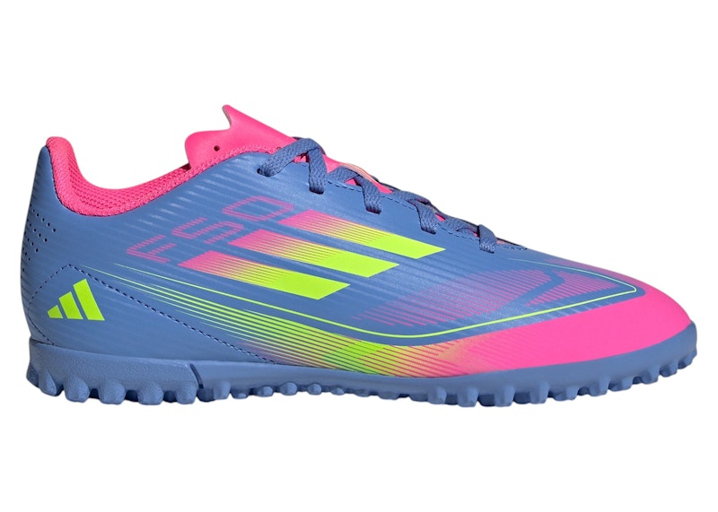 adidas F50 Club Turf Blue Fusion Lucid Lemon Lucid Pink (Kids) - IE3733 ...