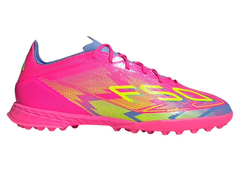adidas F50 Pro Turf Lucid Pink Lucid Lemon Blue Fusion 남성 - JH6416 - KR