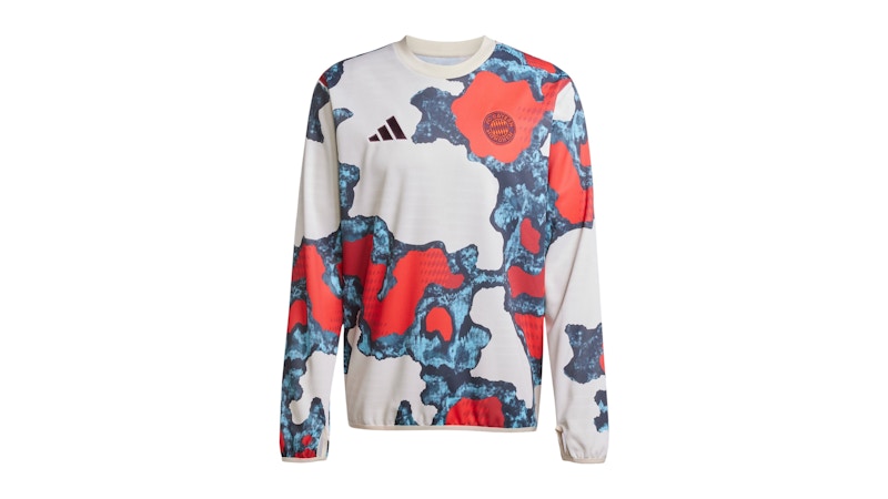 adidas FC Bayern 24/25 Pre-Match Warm Top Red Team Power Red 2 Light ...