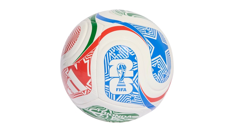 adidas FIFA World Cup 2026 Trionda Club Ball White/Vivid Red/Glow Blue ...