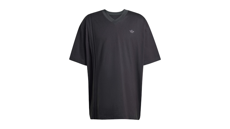 adidas Front 3-Stripes Tee Black Men's - SS25 - US