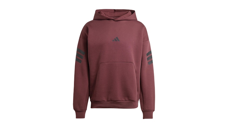 adidas Future Icons 3-Stripes Hoodie Aurora Ruby/Brown Men's - SS25 - US