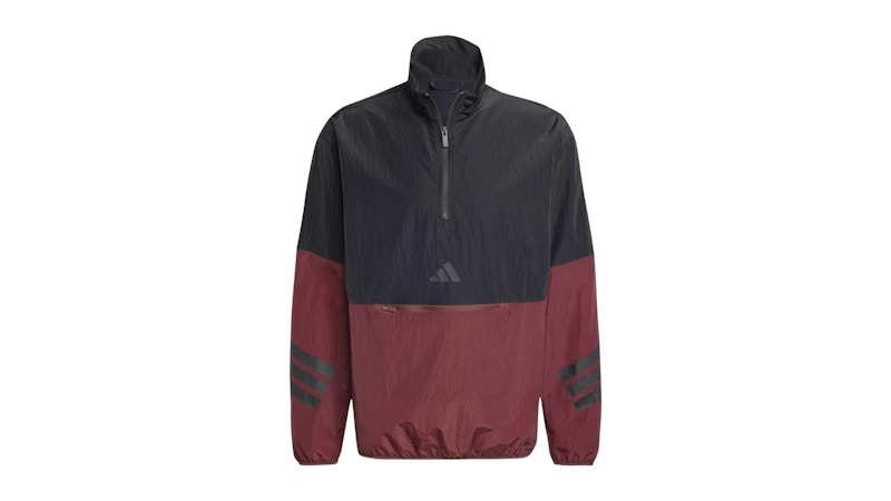 adidas Future Icons 3-Stripes Woven Half-Zip Sweatshirt Aurora Ruby ...