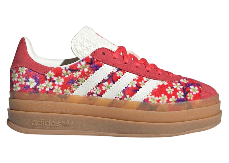 adidas Gazelle Bold Liberty London Floral Semi Lucid Red (GS) - JP8078 - GB