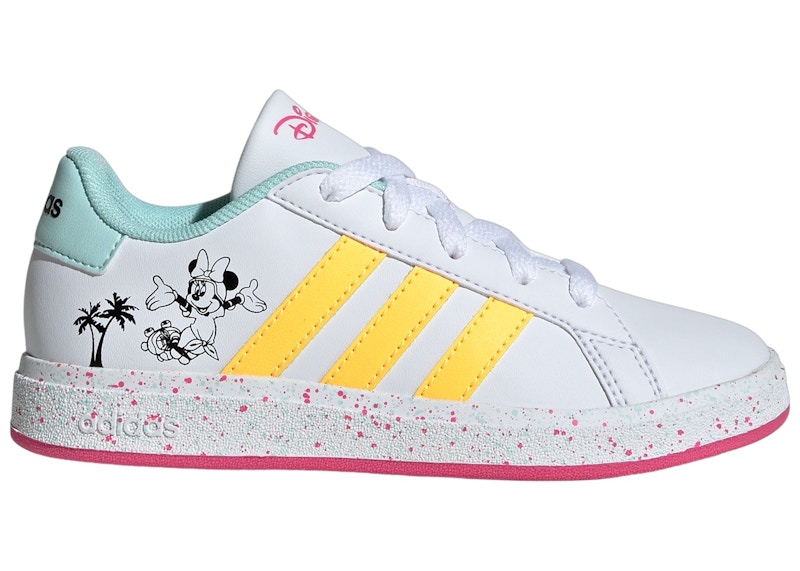 adidas Grand Court Disney Cloud White Spark Pulse Magenta (GS) - ID8024 ...