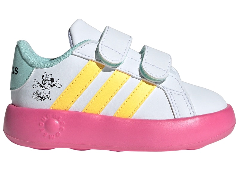 adidas Grand Court Minnie Sportswear Cloud White Spark Pulse Magenta ...