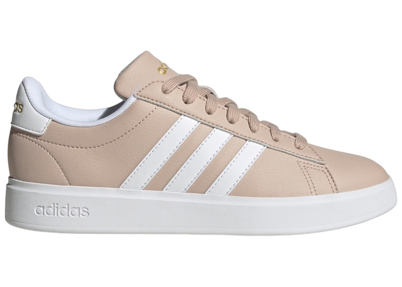 adidas Grand Court Wonder Taupe Cloud White Gold Metallic (Women's ...