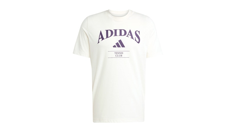 adidas Heritage Graphic Tee Chalk White Aurora Plum Men's - SS25 - US