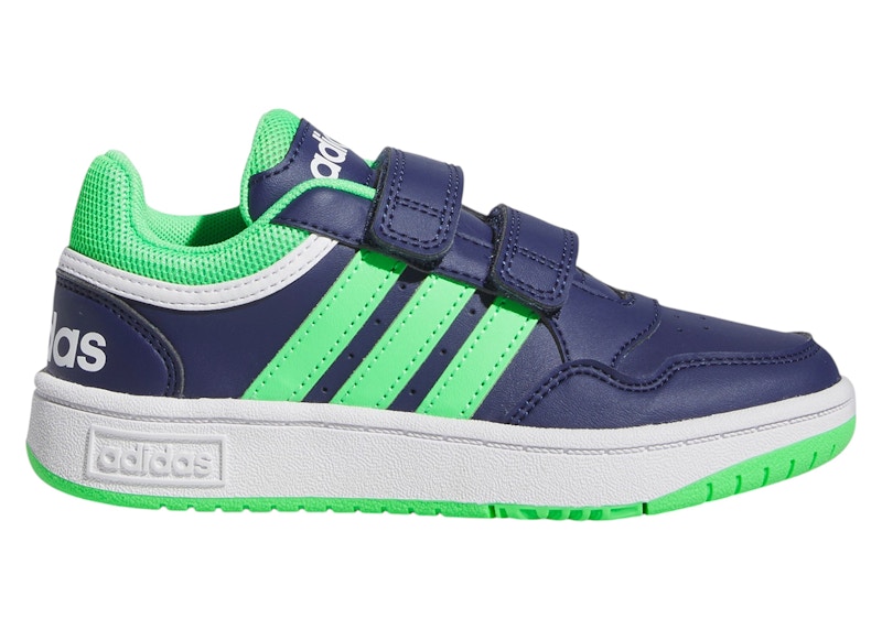 adidas Hoops Lifestyle Dark Blue Green White (PS) - IG6107 - GB