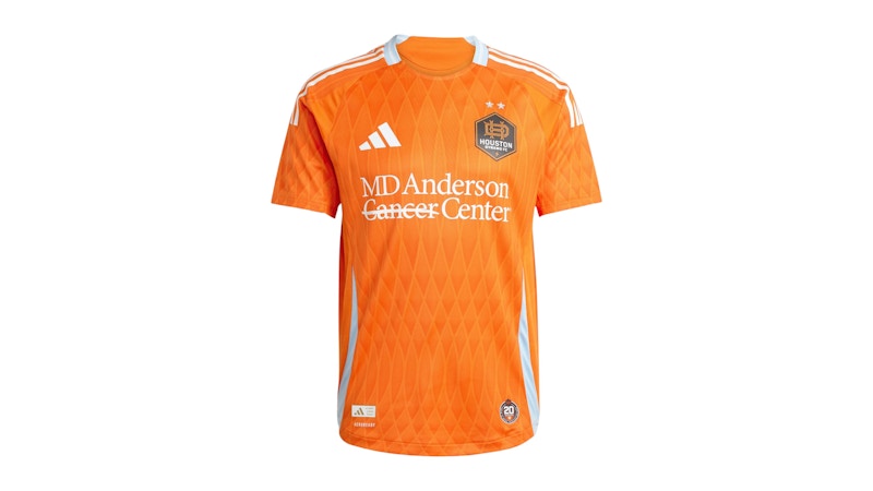 adidas Houston Dynamo 25/26 Home Authentic Jersey Orange Men's - SS25 - US