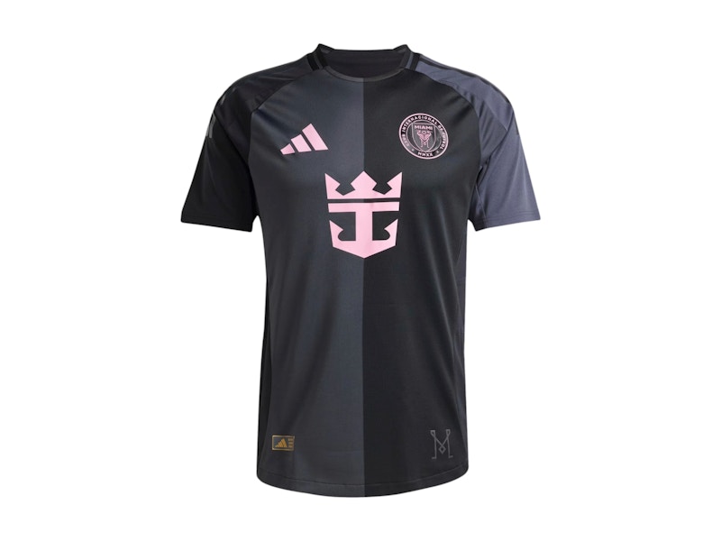 adidas Inter Miami CF 25/26 Messi Away Authentic Jersey Black Men's ...