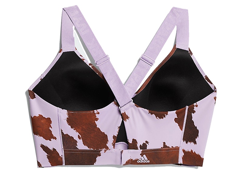 adidas Ivy Park Medium-Support Cow-Print Cutout Bra (Plus Size) AOP Cow ...