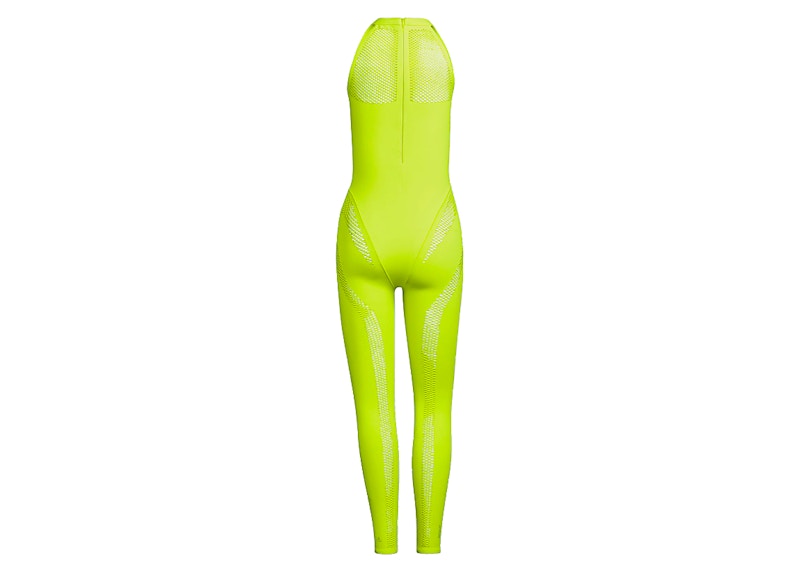 adidas Ivy Park Mesh Knit Catsuit Catsuit Solar Yellow - SS22 - US