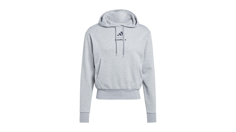 adidas Les Mills Graphic Hoodie Medium Grey Heather Men's - SS25 - US