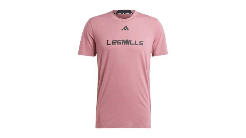 adidas Les Mills Graphic T-Shirt PINK Men's - SS25 - US