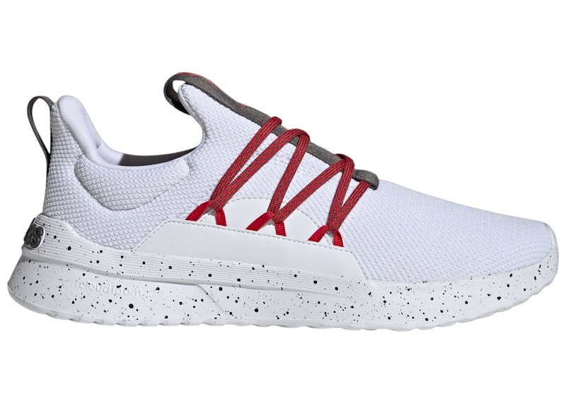adidas Lite Racer Adapt 4 Cloud White Better Scarlet Grey Hombre ...