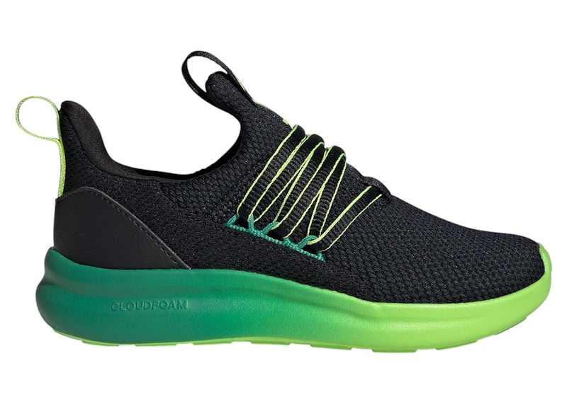 adidas Lite Racer Adapt 7.0 Core Black Semi Court Green Solar Slime (GS ...