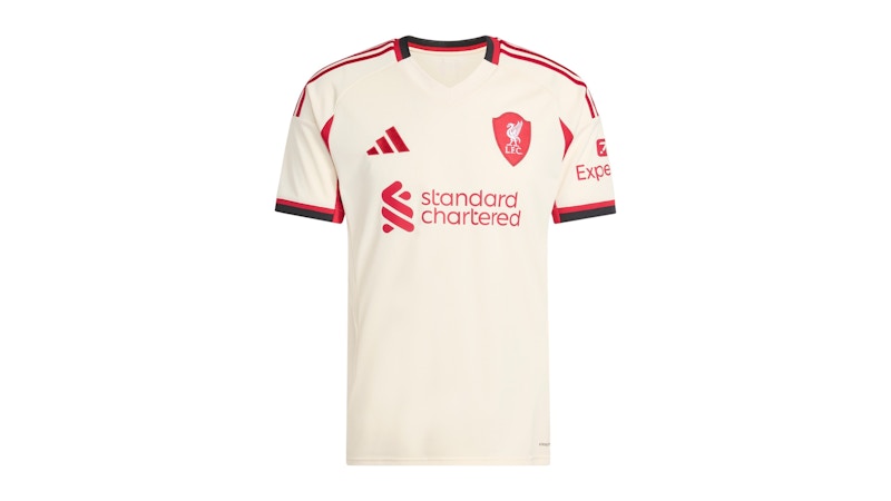 adidas Liverpool FC 25/26 Away Jersey Wonder White Men's - FW25 - US