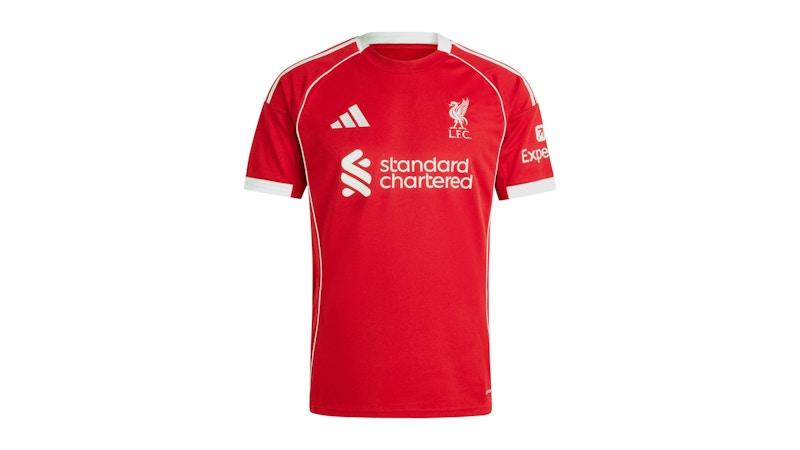 adidas Liverpool FC 25/26 Home Jersey Strawberry Red Soccr-Lvp-42u Men ...