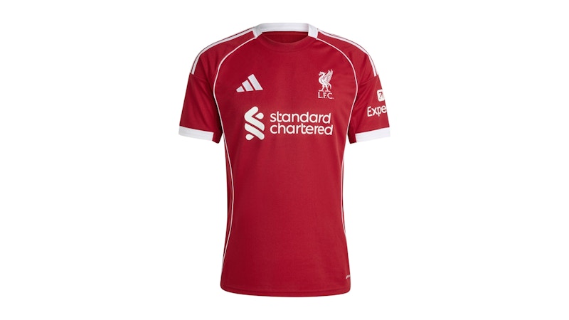 adidas Liverpool FC 25/26 Home Jersey Strawberry Red Men's - FW25 - US