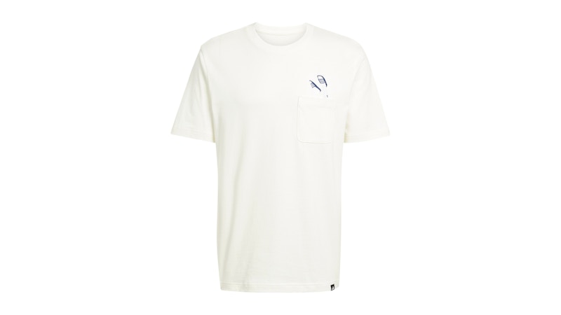 adidas Lounge Slides Graphic Pocket Tee Off White 남성 - FW25 - KR