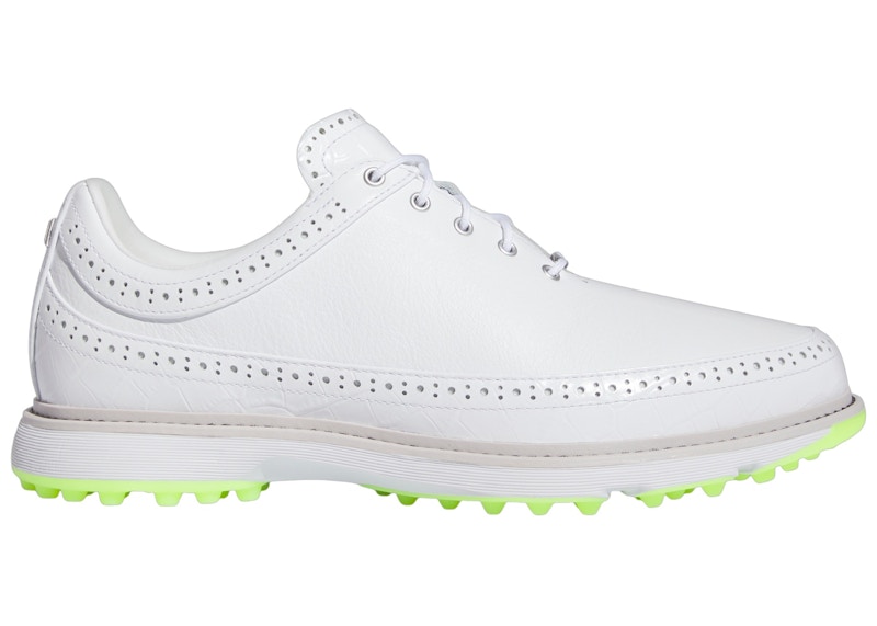 adidas MC80 Spikeless Golf Cloud White Matte Silver Lucid Lemon Men's ...