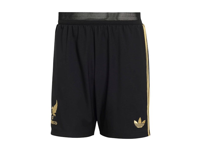 adidas Mexico 25 Gold Shorts Black Men's - SS25 - GB