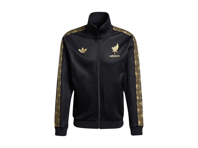 adidas Mexico Gold Track Top Black Men's - SS25 - GB