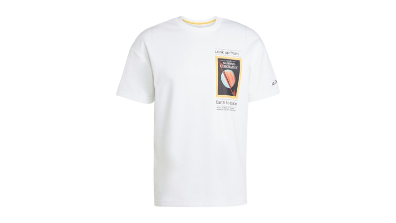 adidas National Geographic Uf Aeroready Graphic T-Shirt White Men's ...
