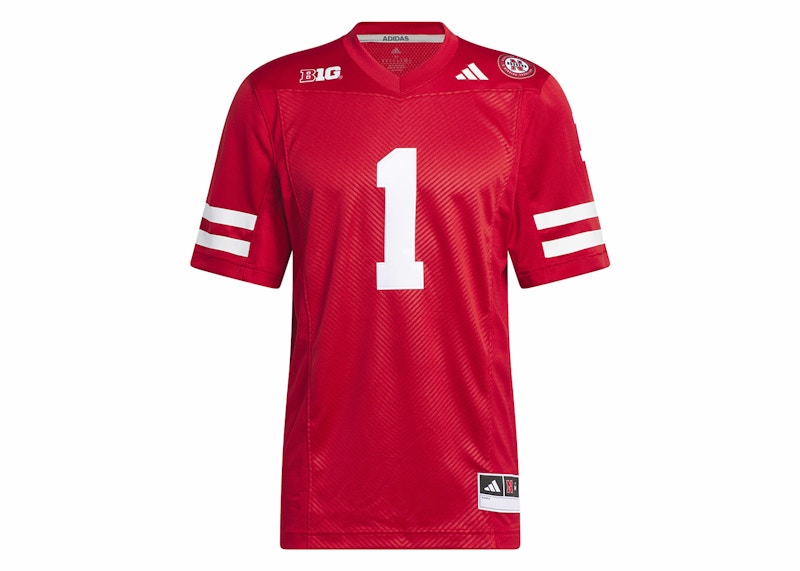 adidas Nebraska Football Off-Field Home Jersey Team Power Red Men's ...