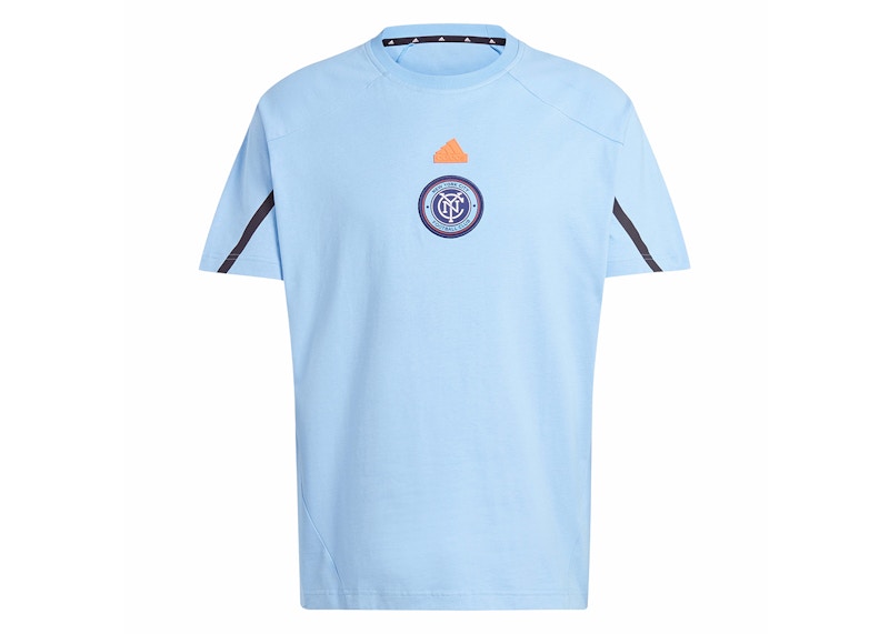 adidas New York City FC Designed for Gameday Travel Tee Bahia Light ...