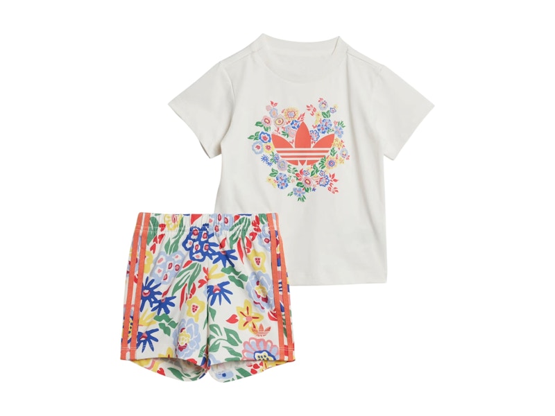 adidas Originals x Liberty London Kids Shorts And Tee Set Cloud White ...