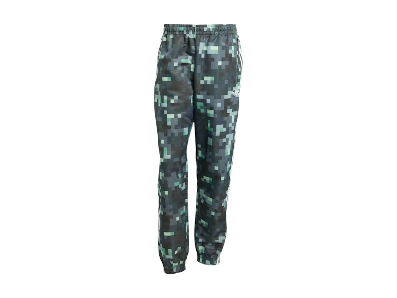 adidas Originals x Minecraft Track Pants Silver Pebble/Magic Lime/Tribe ...