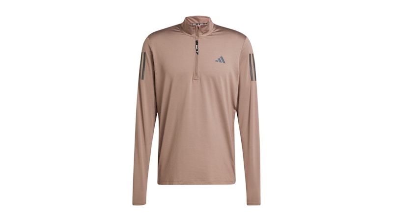 adidas Own The Run Half-Zip Trace Brown Men's - SS25 - US