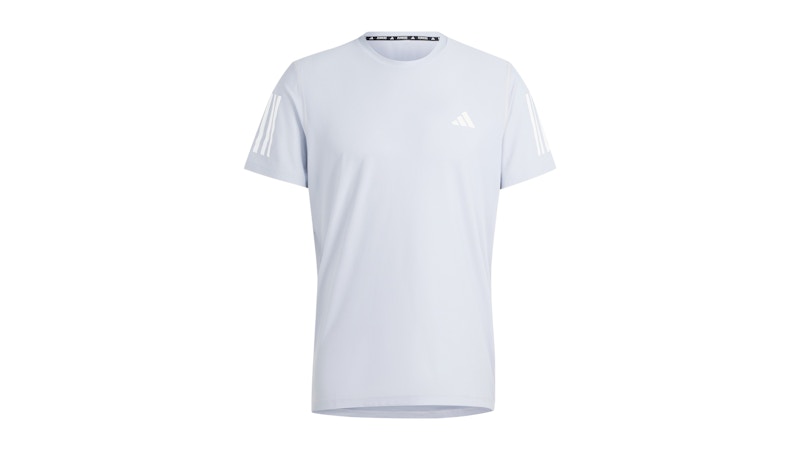 adidas Own The Run T-Shirt Halo Silver Men's - SS25 - US