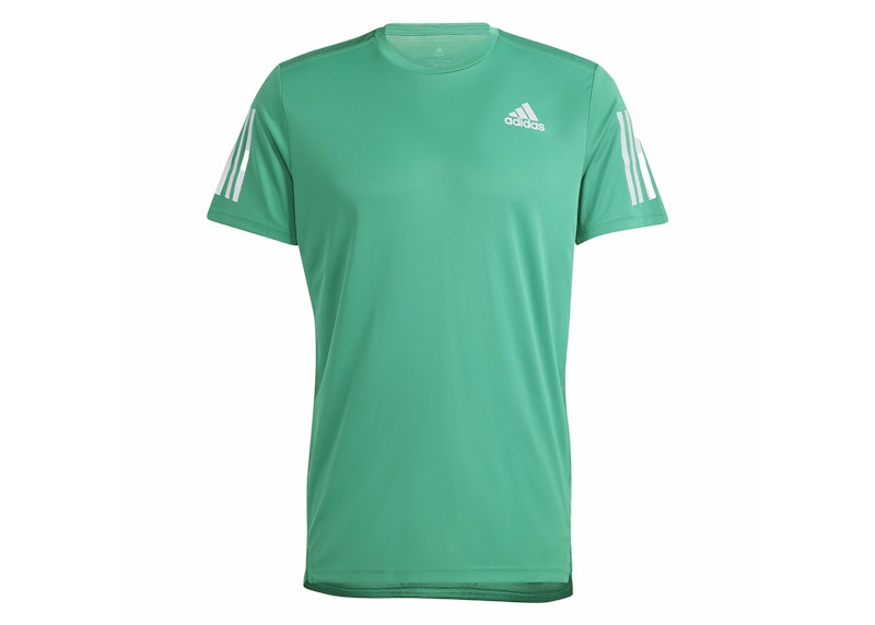 adidas Own the Run Tee Court Green/Reflective Silver Men's - SS24 - US