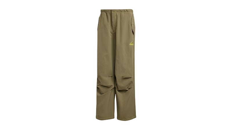 adidas Parachute Tracksuit Bottoms Olive Strata Men's - SS25 - US