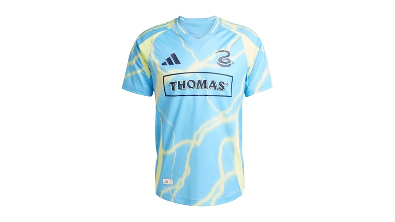 adidas Philadelphia Union 25/26 Away Authentic Jersey Semi Blue Burst ...