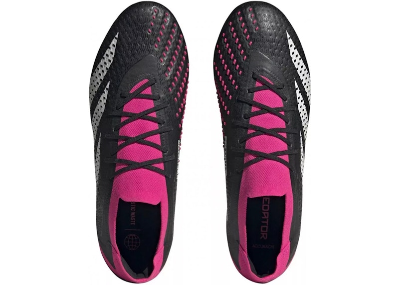 adidas Predator Accuracy.1 Low FG Black Team Shock Pink Men's - GW4577 - US