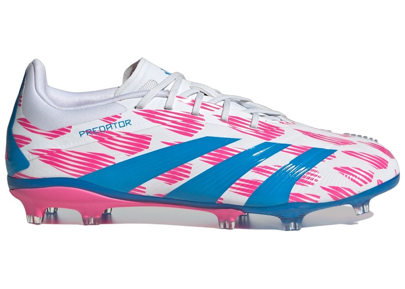 adidas Predator Elite FG Cloud White Solar Blue Solar Pink (GS ...