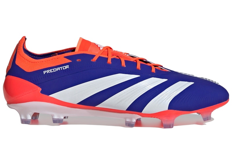 adidas Predator Elite FG Lucid Blue Cloud White Solar Red Men's ...