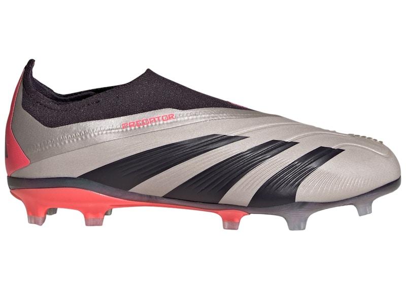 adidas Predator Elite Laceless FG Platinum Metallic Aurora Black Carbon ...