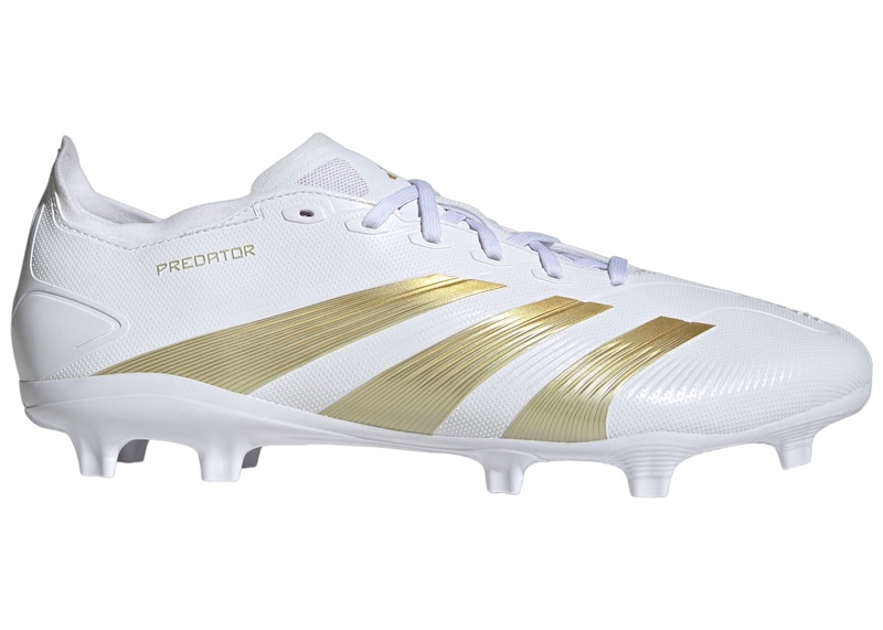 adidas Predator League FG Cloud White Gold Metallic Sandy Beige Met Men ...