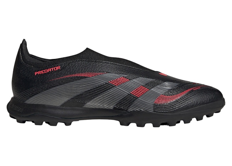adidas Predator League Laceless Turf Core Black Grey Four Lucid Red Men ...