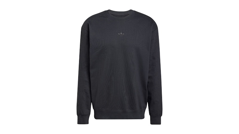adidas Premium Essentials Crew Sweatshirt Black Men's - SS25 - US