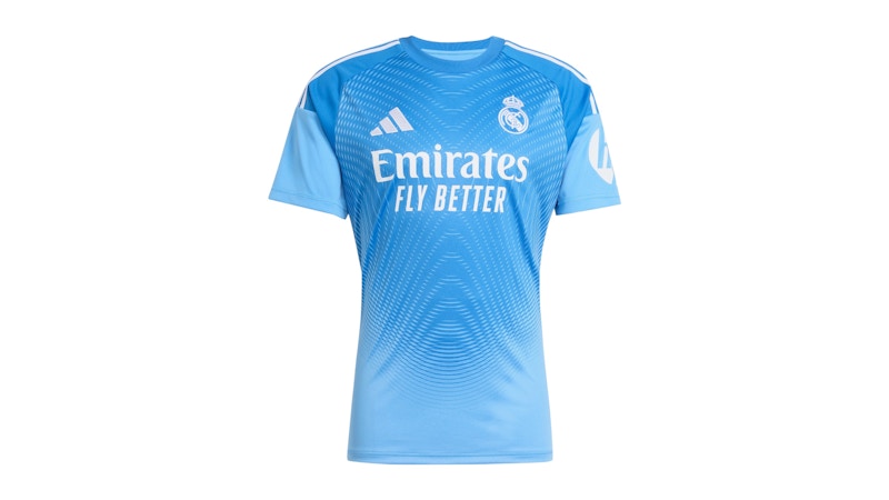 adidas Real Madrid 25/26 Home Goalkeeper Jersey Blue Burst Ray Blue Men ...