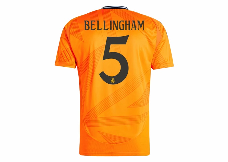 adidas Real Madrid Jude Bellingham 24/25 Away Jersey Crew Orange メンズ ...