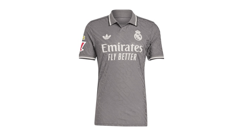adidas Real Madrid Originals 2024/25 Third Authentic Jersey Charcoal ...